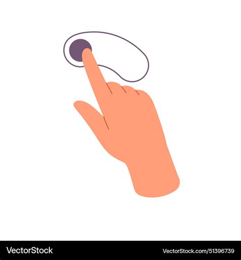 Left Rotate For Touchscreen Control Index Finger Vector Image