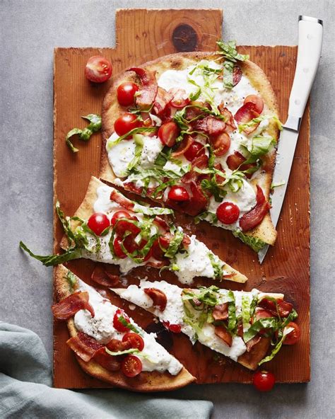 Blt Flatbread Whats Gaby Cooking Blt Recipes Whats Gaby Cooking