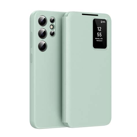 For Samsung Galaxy S25 Ultra Case Pu Leather Flip Casewith Intelligent