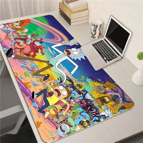 Rick And Morty Mousepad Rick And Morty Desk Mat Customized Mousepad