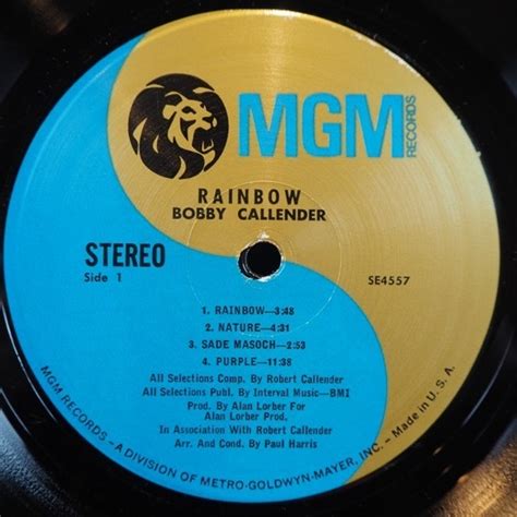Yahooオークション Psych Mgmレコ Bobby Callenderrainbow オリジ