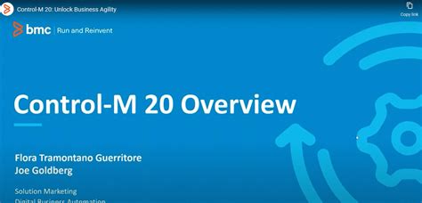 Control M Getting Started Guide Blogs And Documents Bmc Community