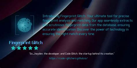 Github Code Glitchers Fingerprint Glitch Finger Glitch Your Go To For Flawless Fingerprint