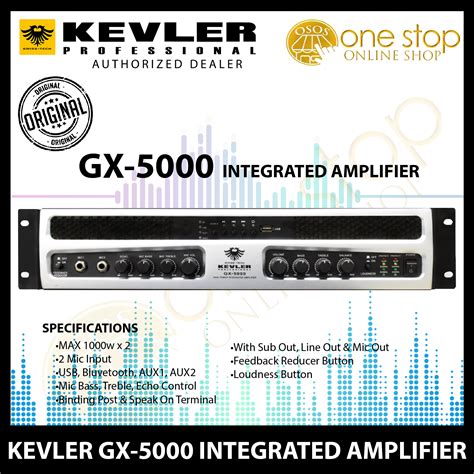 Kevler Gx 5000 1000w X2 Professional Integrated Amplifier Gx 5000 •osos• Lazada Ph