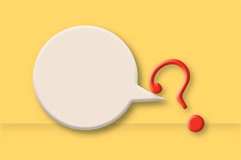黄色い壁の背景に赤い疑問符が付いた吹き出し疑問符または問題の概念 3dのベクターアート素材や画像を多数ご用意 3d からっぽ