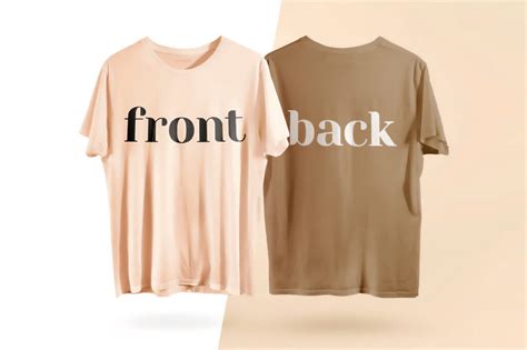 Free Front And Back T Shirt Mockup Psd Psfreebies
