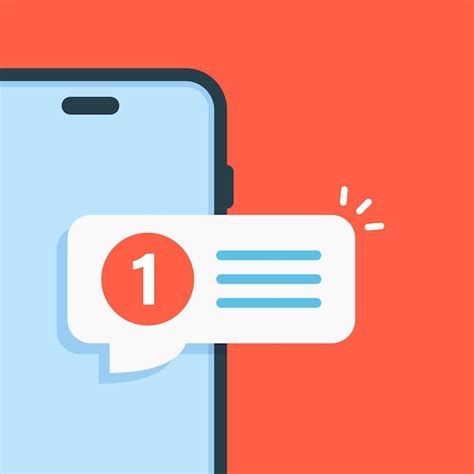 Premium Vector Phone Notifications Icon In Flat Style Smartphone With