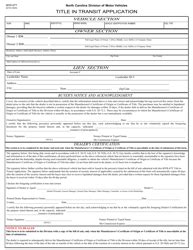 Form MVR Fill Out Sign Online And Download Fillable PDF North Carolina Templateroller