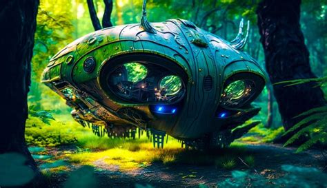 Premium Photo Strange Looking Object In The Middle Of Forest