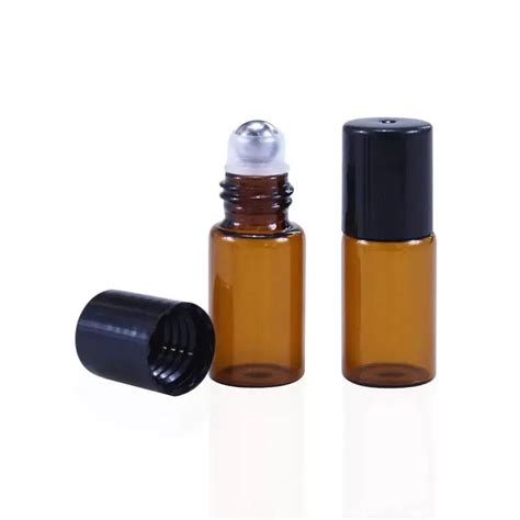 두꺼운 유리 에센셜 오일 롤 병 1 3ml 30 개 금속 롤러 볼 향수 아로마 테라피 병 탈취제 병보틀 잼병 And 상자