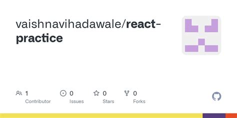 Github Vaishnavihadawale React Practice