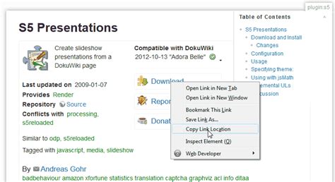 Adding The S5 Presentation Slide Show Plugin To Dokuwiki Inmotion Hosting