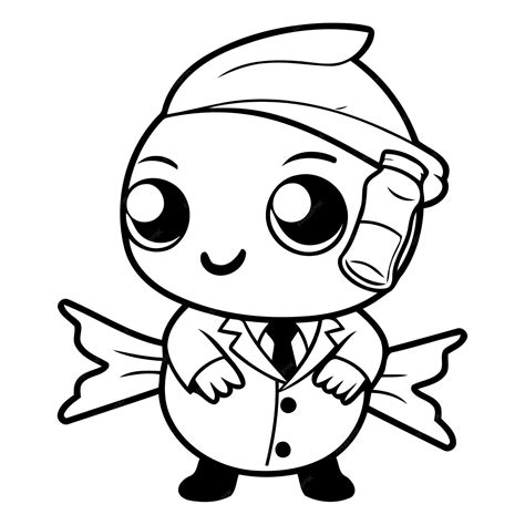 Premium Vector Cute Nurse Cartoon Mascot Character Vector Illustration