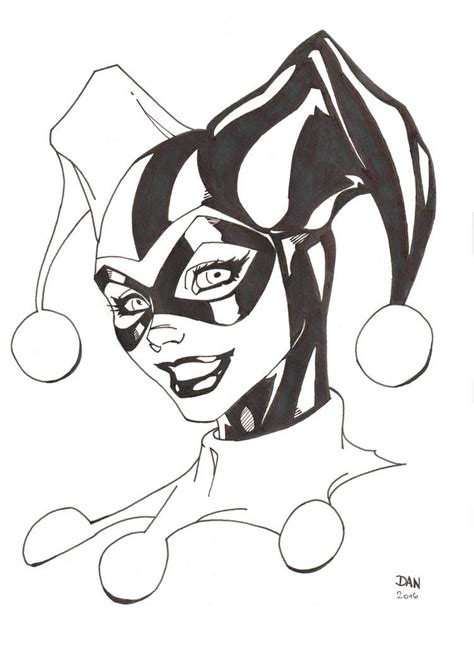 Harley Quinn Inks By DocFlint On DeviantArt Harley Quinn Drawing Harley Quinn Artwork