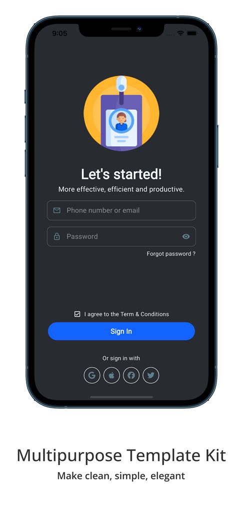 Flutter UI Kit For HRIS Payroll Attendance Or Other Purpose Graphicfort
