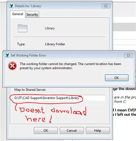 solved vault library path autodesk community