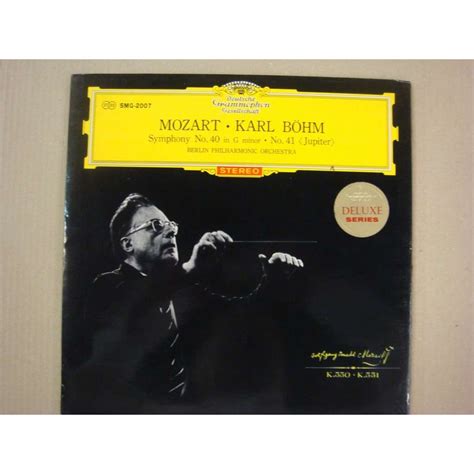 Mozart Symphony No40 In G Minor No41 Jupiter Karl Bohm Berlin