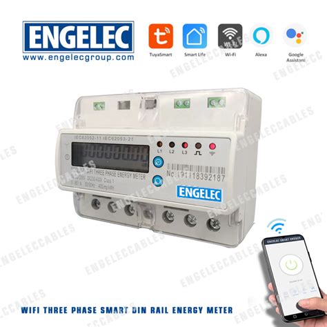 Wifi Din Rail Threee Phase Smart Energy Meter Remote Control From Engelec Electric Technology Co