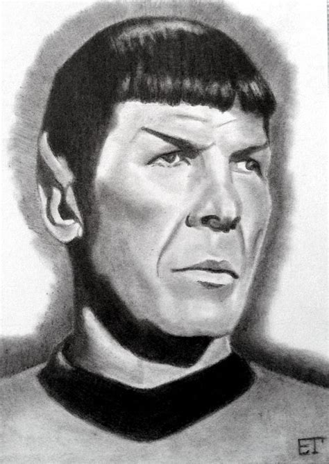 Spock Leonard Nimoy Star Trek Sketch Card By Avintagedreamer On DeviantArt
