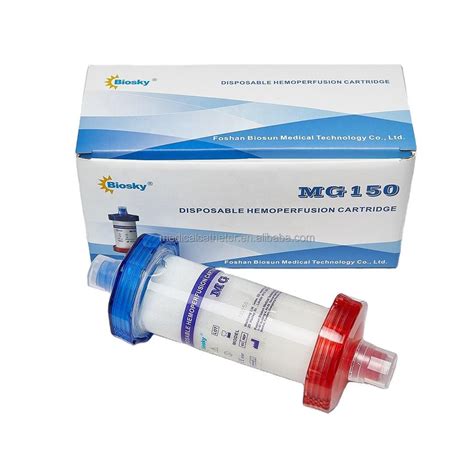 Disposable Medical Hemoperfusion Cartridge Haemodialysis Treatment