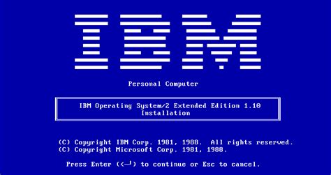 Ibm Os2 11 Extended Edition Virtually Fun