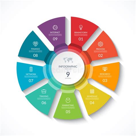 Circle Diagram Nine Stock Illustrations 4 386 Circle Diagram Nine