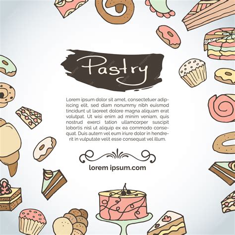 Premium Vector Pastry Background Design