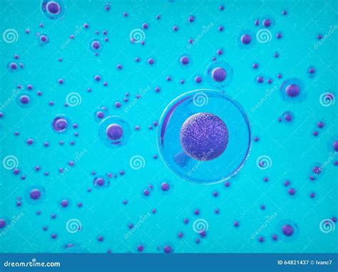 3d Human Cell Background Stock Illustration Illustration Of Stem
