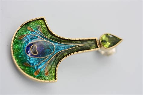 Enamel 24 And 22 Karat Yellow Gold Peridot Earrings For Sale At 1stdibs