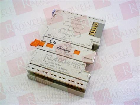 Kl4004 Plc Programming Terminal By Beckhoff