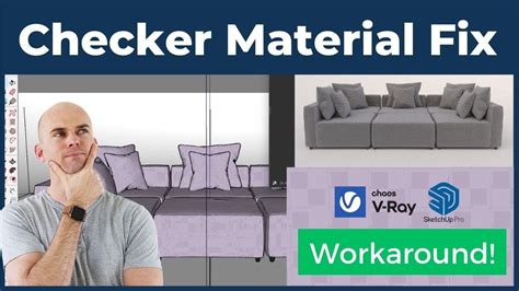 Fix Checkerboard Pattern For Vray Materials In Sketchup V Ray