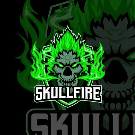 Skullfire Masscot Logo Illustration Premium Vector 21637771 Vector Art