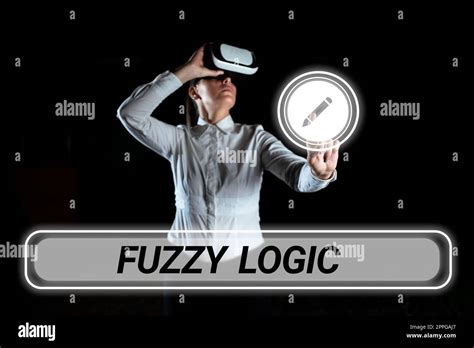 Hand Writing Sign Fuzzy Logic Conceptual Photo Checks For Extent Of