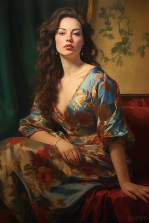Female Art Painting Woman Painting Portrait Painting Capsule