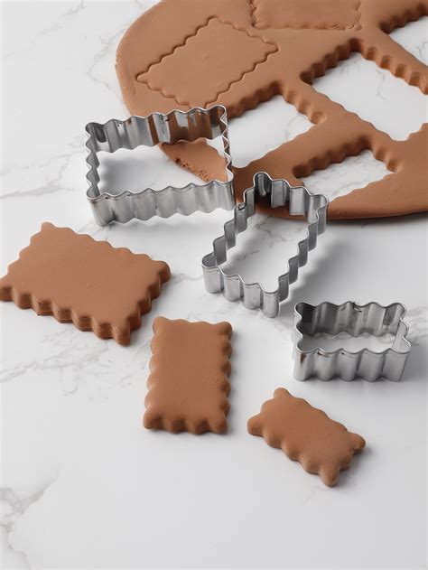 3peças Cortador De Biscoitos De Aço Inoxidável Para Cozinha Molde De Biscoito Em Formato