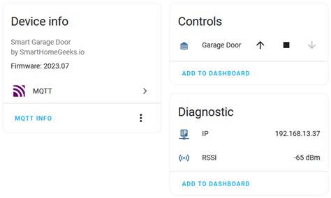 Smart Garage Door With Shelly 1