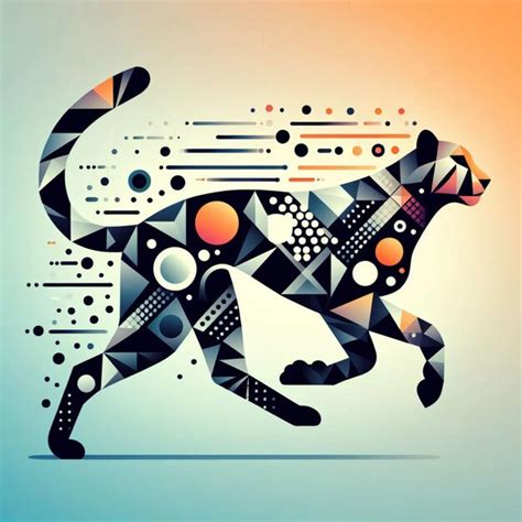 Premium Vector Vector Wild Cheetah Running Illustration