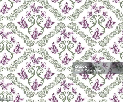 Ilustración De Flores Sin Costura Patern Ilustración De Tinta Dibujada