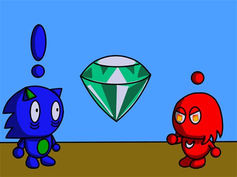 Sonic Chao Vs Knuckles Chao By Zayawaya On Deviantart
