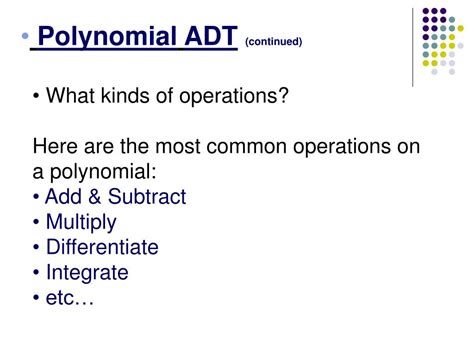 Ppt The Polynomial Adt Powerpoint Presentation Free Download Id