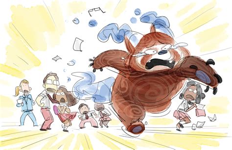 Unbearably Cute Turning Red Concept Art D23