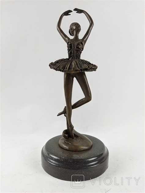 Статуэтка Балерина в танце Бронза Мрамор Франция Violity
