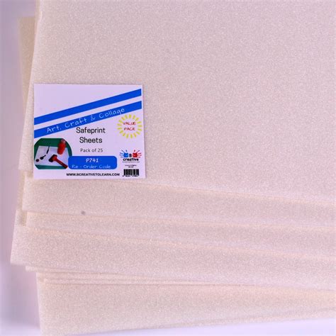 Safeprint White Foam Sheets Art Printing Alternative To Lino Etsy Uk