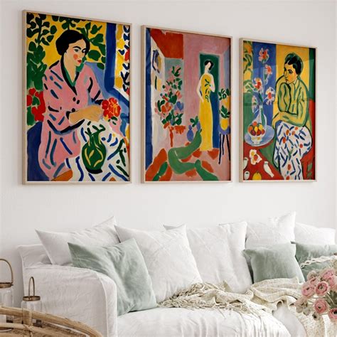 Matisse Gallery Wall Set Matisse Print Set Of 6 Colorful Wall Art