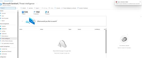 Threat Intelligence Pane In Sentinel Broken Microsoft Community Hub