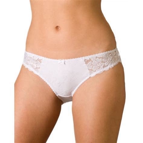 Womens Serenity Jacquard Briefs In White