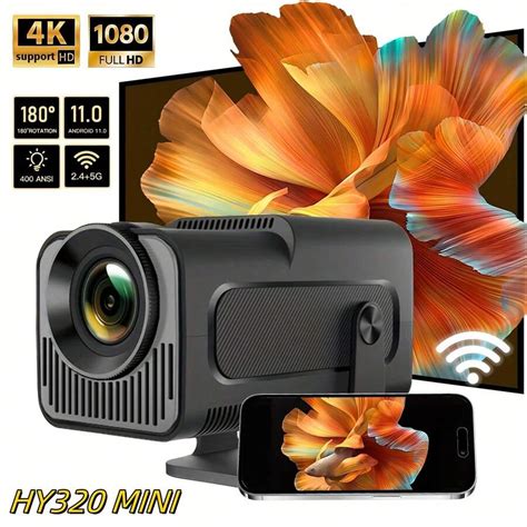 Zzpqvt Upgraded Hy Mini Projector P Resolution Auto Focus And