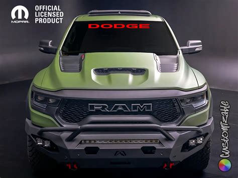 Dodge Ram Logo Windshield Banner Decal Apex Auto Styling