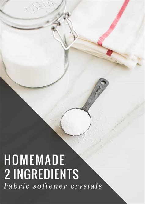 2 Ingredient Diy Fabric Softener Crystals