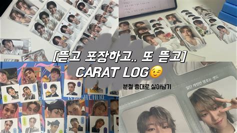 캐럿반 분철 총대로 살아남기 환장의 앨범깡 중복 캐럿로그 일상 Youtube